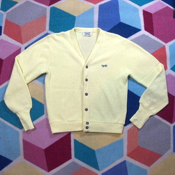 Fox | Sweaters | Vintagejc Penney The Fox Sweater Cardigan Mens Button ...